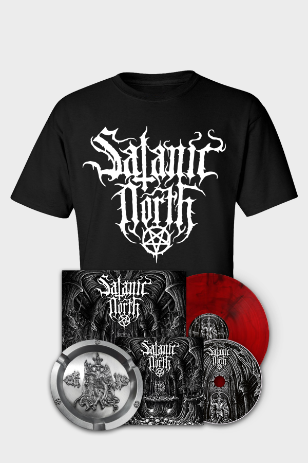 Satanic Shirts Plus Oversize T Shirt Mit Homme Devil Applikation